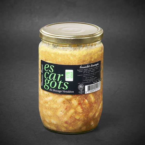 Cassoulet d'Escargots Bio de Vendée 500g | Maison Royer